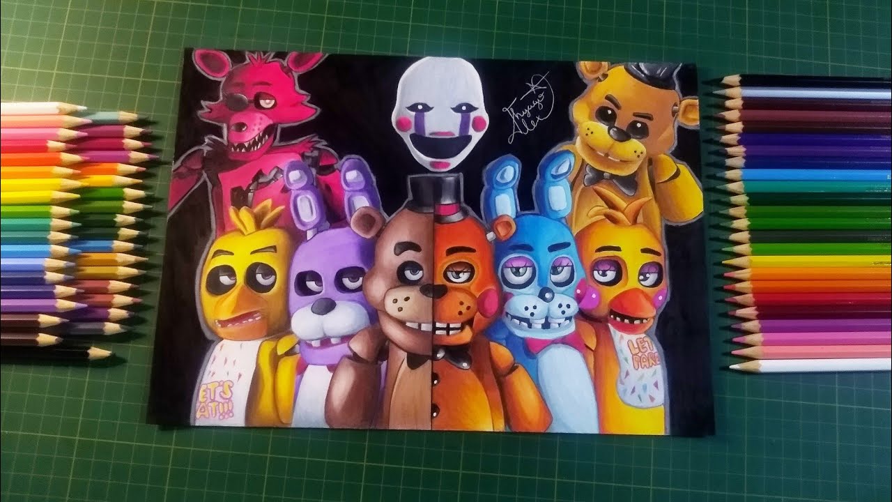 Speed Drawing Five Nights at Freddy's / Fnaf - YouTube