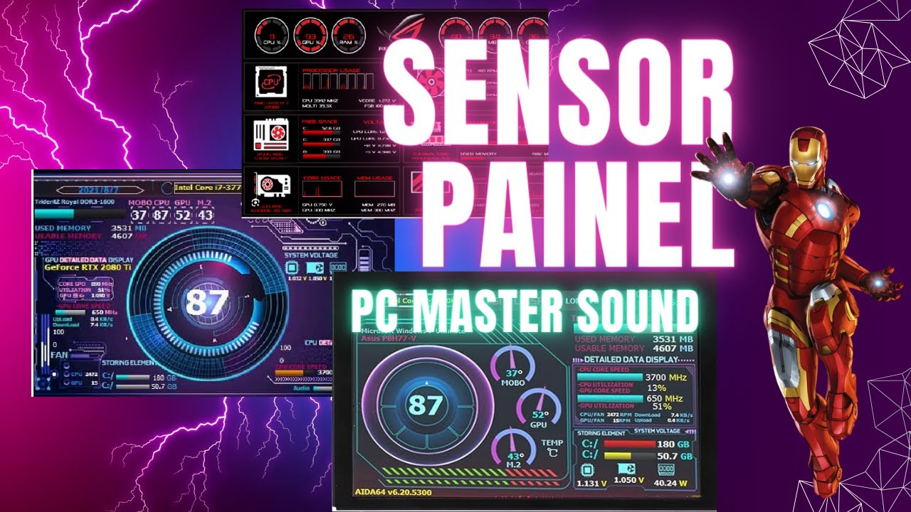 Sensor Painel AX206 no PC Master Sound. - YouTube
