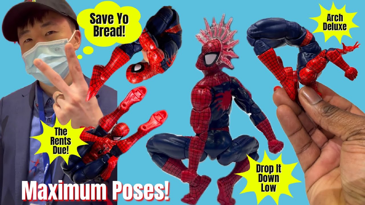 MAXIMUM SERIES Marvel Legends SPIDER-MAN DROPS IT DOWN @ NY TOY FAIR ...