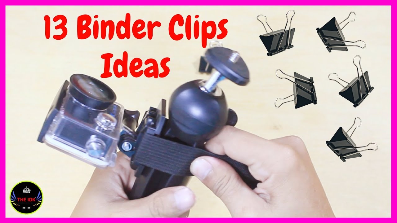 13 Creative Ideas DIY With Binder Clips YouTube 13-creative-ideas-diy-with-binder-clips-youtube