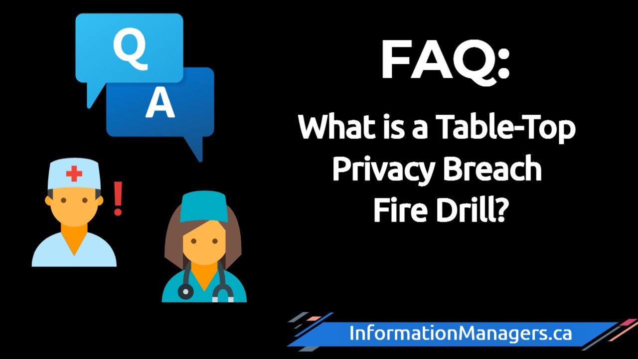 FAQ: What Is A Table-Top Privacy Breach Fire Drill? - YouTube