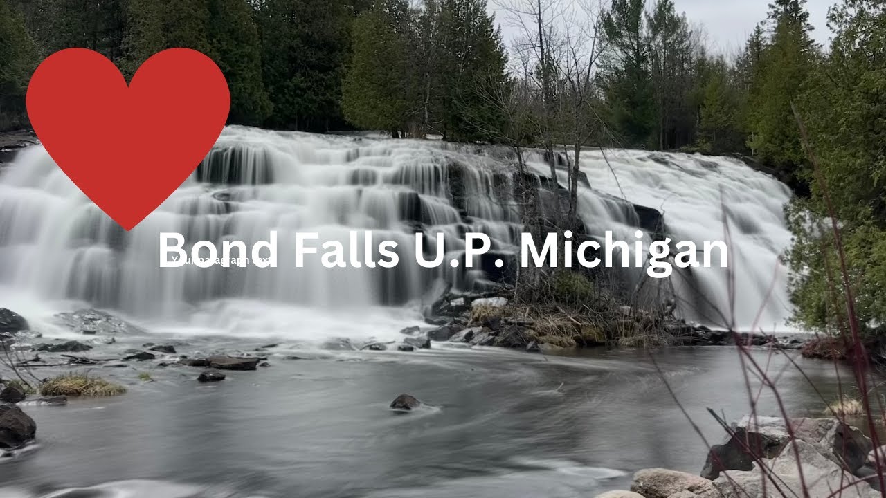 Flowing like crazy Bond Falls! - YouTube