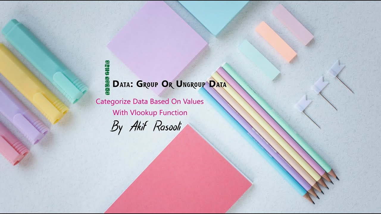 Categorize Data Based On Values With Vlookup Function Youtube 8691