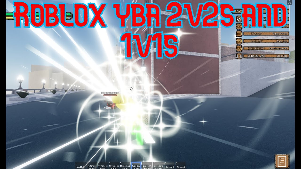 Roblox YBA Doing 2v2's and 1v1's - YouTube