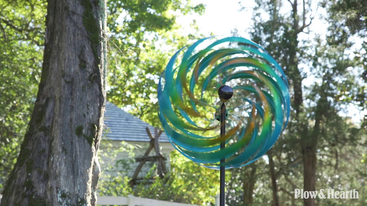 Blue Vortex Metal Wind Spinner - YouTube