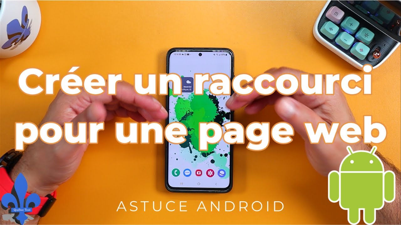 Astuce Android : Comment créer un raccourci web sur l'écran d'accueil - YouTube