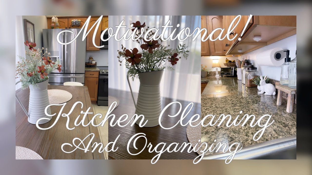 KITCHEN MOTIVATIONAL CLEANING AND ORGANIZING!~DECOR🌸 - YouTube