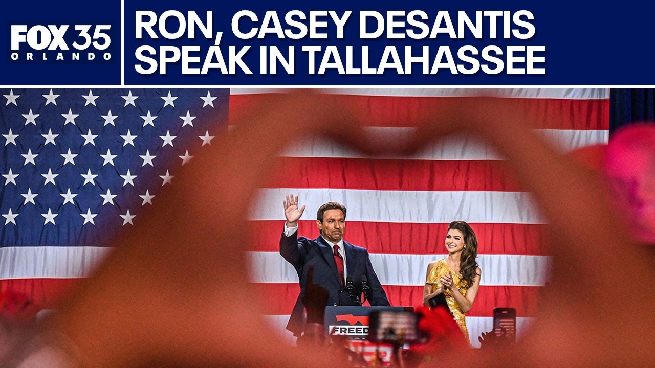 LIVE: Florida Gov. DeSantis, first lady speak to sheriffs - YouTube