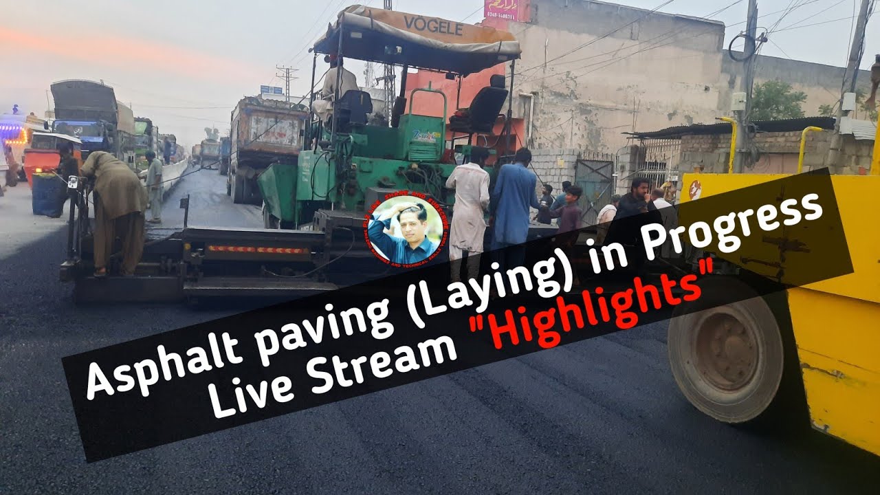 Highlight 3:20 – 8:20 from Asphalt Paving (Laying) In Progress Live Stream #highlights # ...