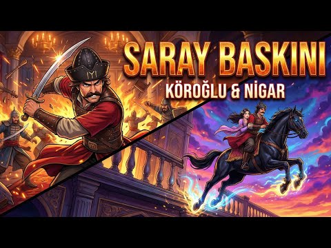 KÖROĞLU: Saray Baskını ve Nigar'ın Kaçırılışı!  (Anime Tarzı - Bölüm 3)