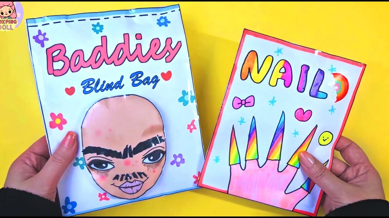 Paper ASMR Roblox Baddie Skincare Makeup DIY paper crafts #종이놀이 - YouTube