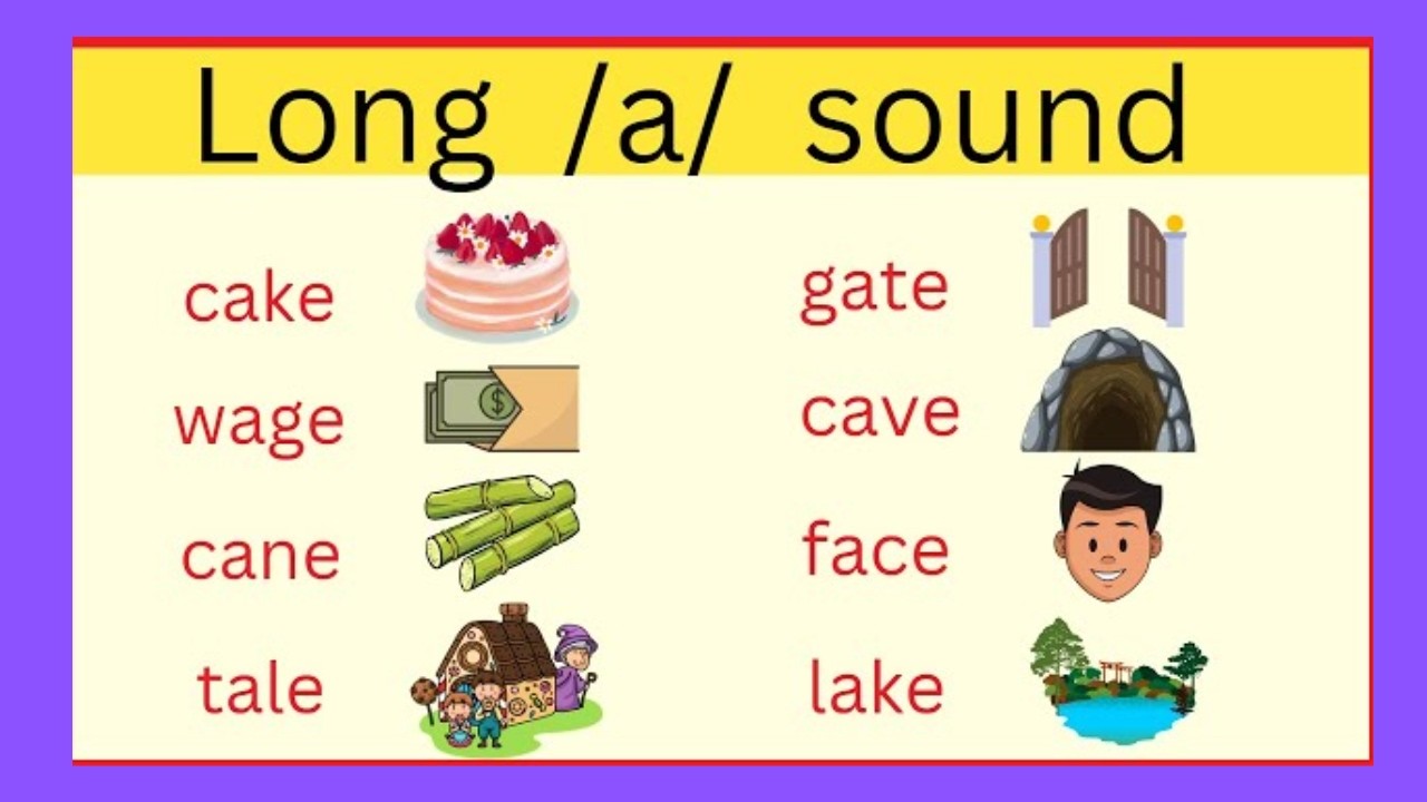 Best Way to Learn Long 'A' Sound Words for Kids! - YouTube