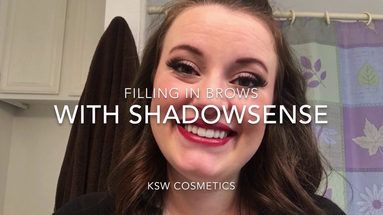 How To Fill in Brows Using ShadowSense - YouTube