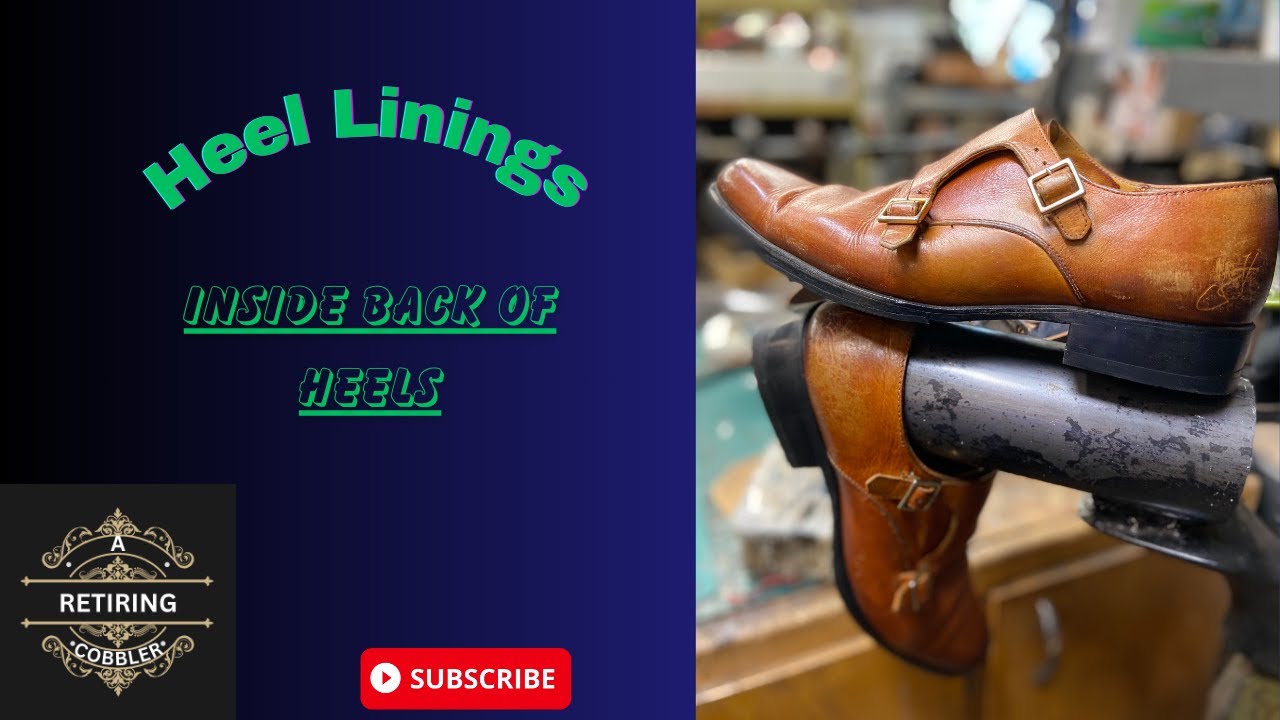 Repairing Heel Linings Inside Back of Heels ( NO MUSIC ) - YouTube