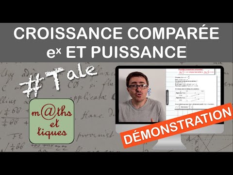 DEMONSTRATION : Croissance comparée de x ↦ x^n et Exp en +∞ - Terminale ...