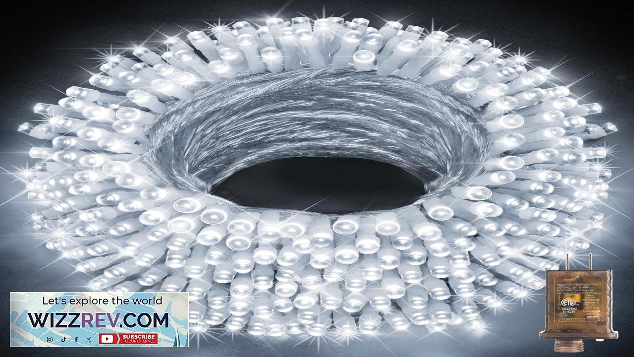 KNONEW 403ft 1000 LED String Lights Outdoor Christmas Lights 8 Modes ...