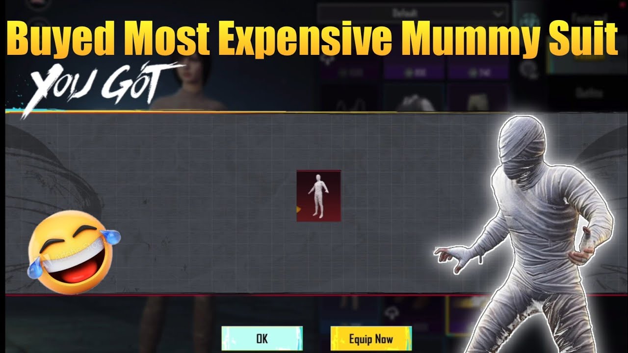 I Buyed Most Expensive Mummy Suit 🤣 | Bgmi Mummy Suit | Bgmi Telugu ...