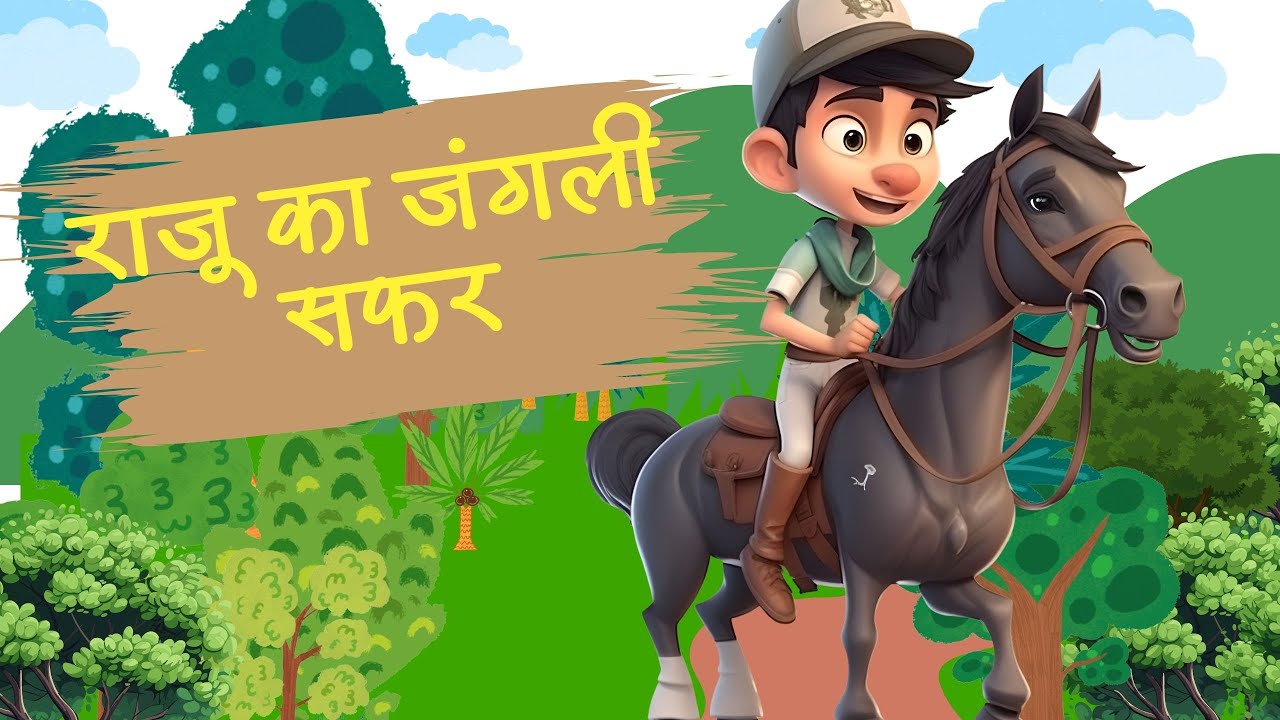 Raju ka jangal safer | kids cartoon | cartoon for kids | jungle ki ...