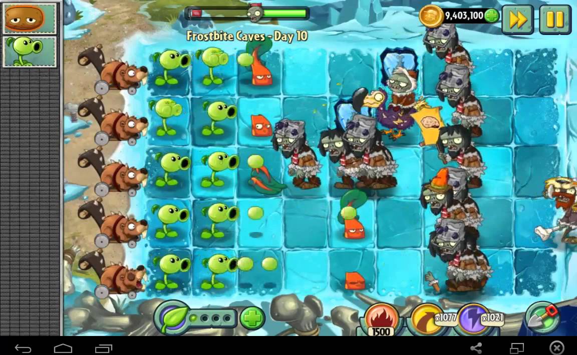 Plants vs. Zombies 2 Frostbite Caves Day 10 Chard Guard! - YouTube