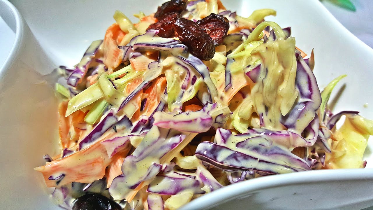 Receta Cocina Ensalada de Col / How to make Coleslaw - YouTube