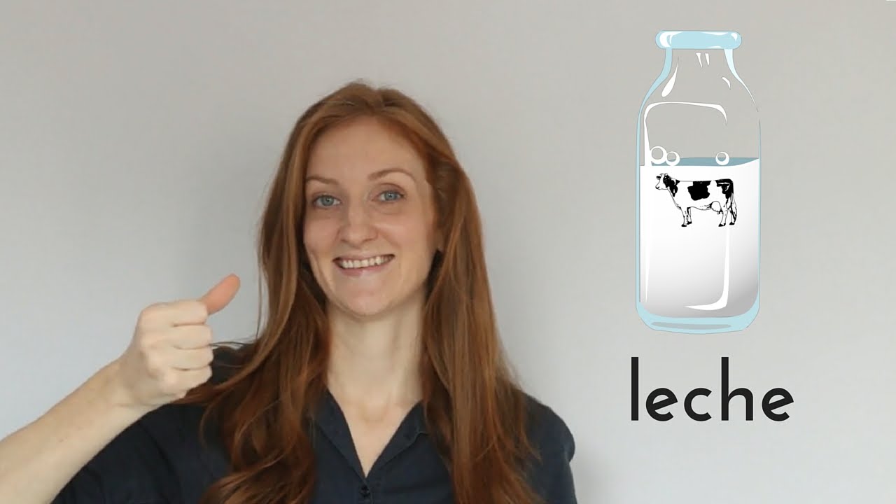 LENGUAJE DE SEÑAS -- LECHE - YouTube
