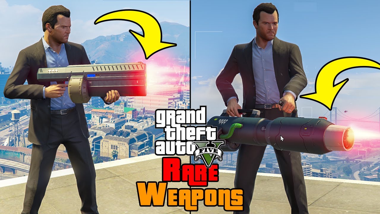GTA 5 - All Secret And Rare Weapon Locations (Widowmaker, Laser Gun ...
