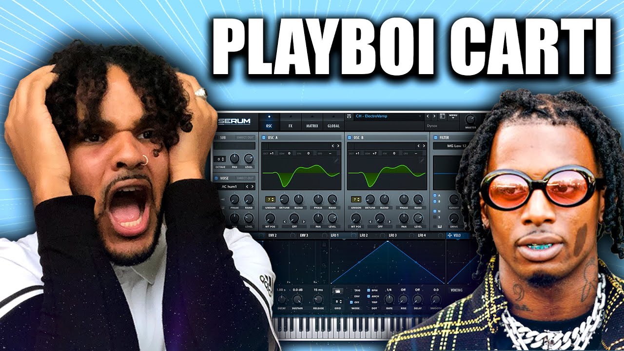 MAKING A CRAZY PLAYBOI CARTI TYPE BEAT FROM SCRATCH!! - YouTube