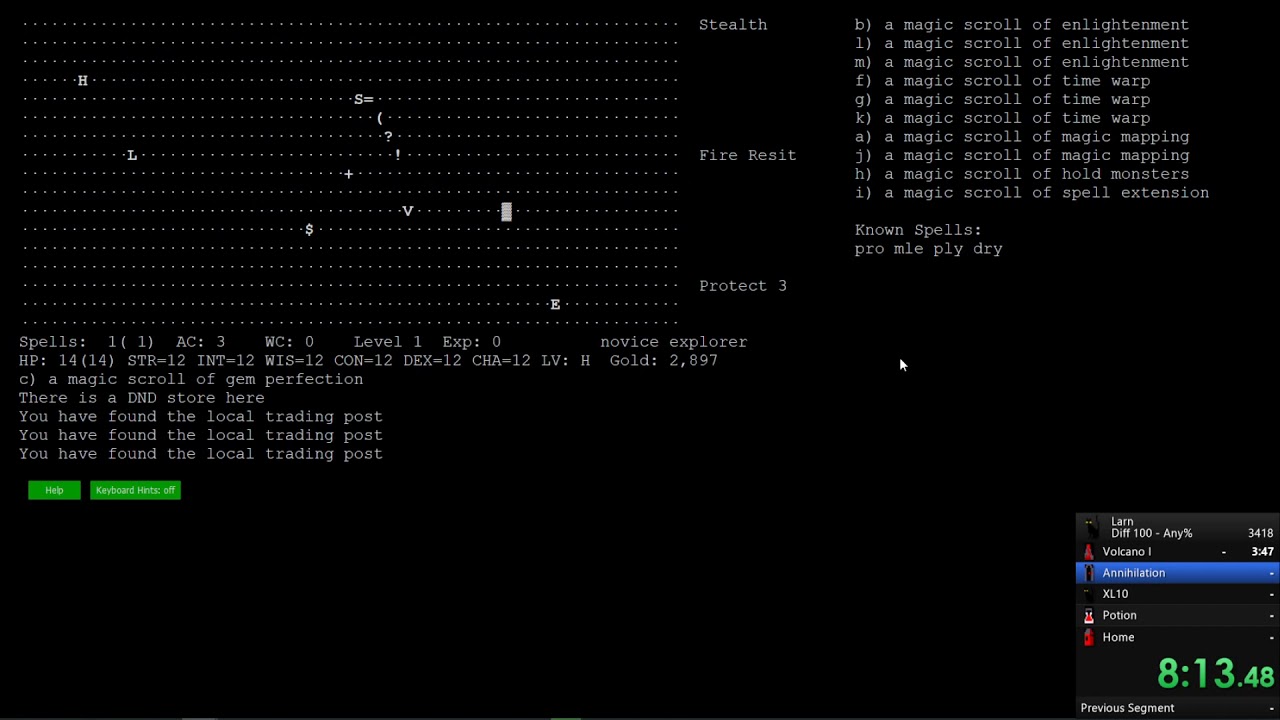 Larn Gameplay - Victory on Difficulty 100 - YouTube