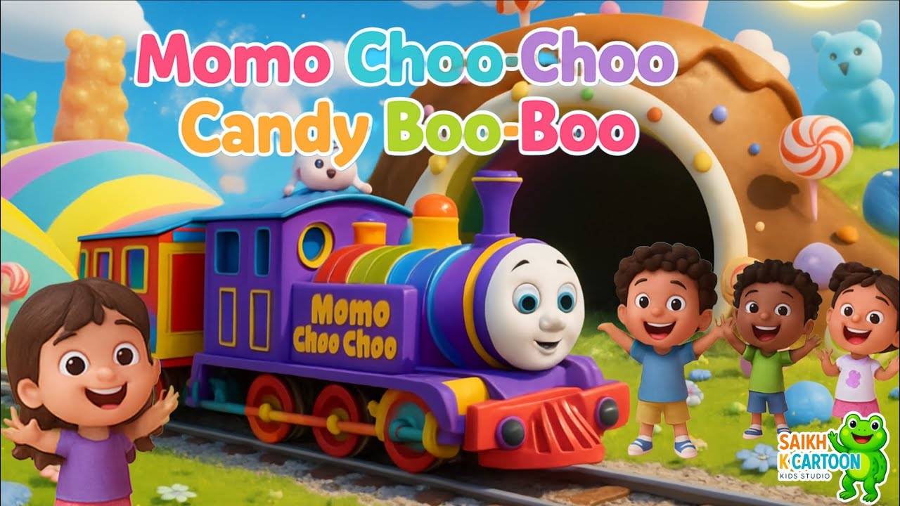 Momo Choo-Choo Candy Boo-Boo 🚂🍭 | Funny Train Song for Kids | 3D ...