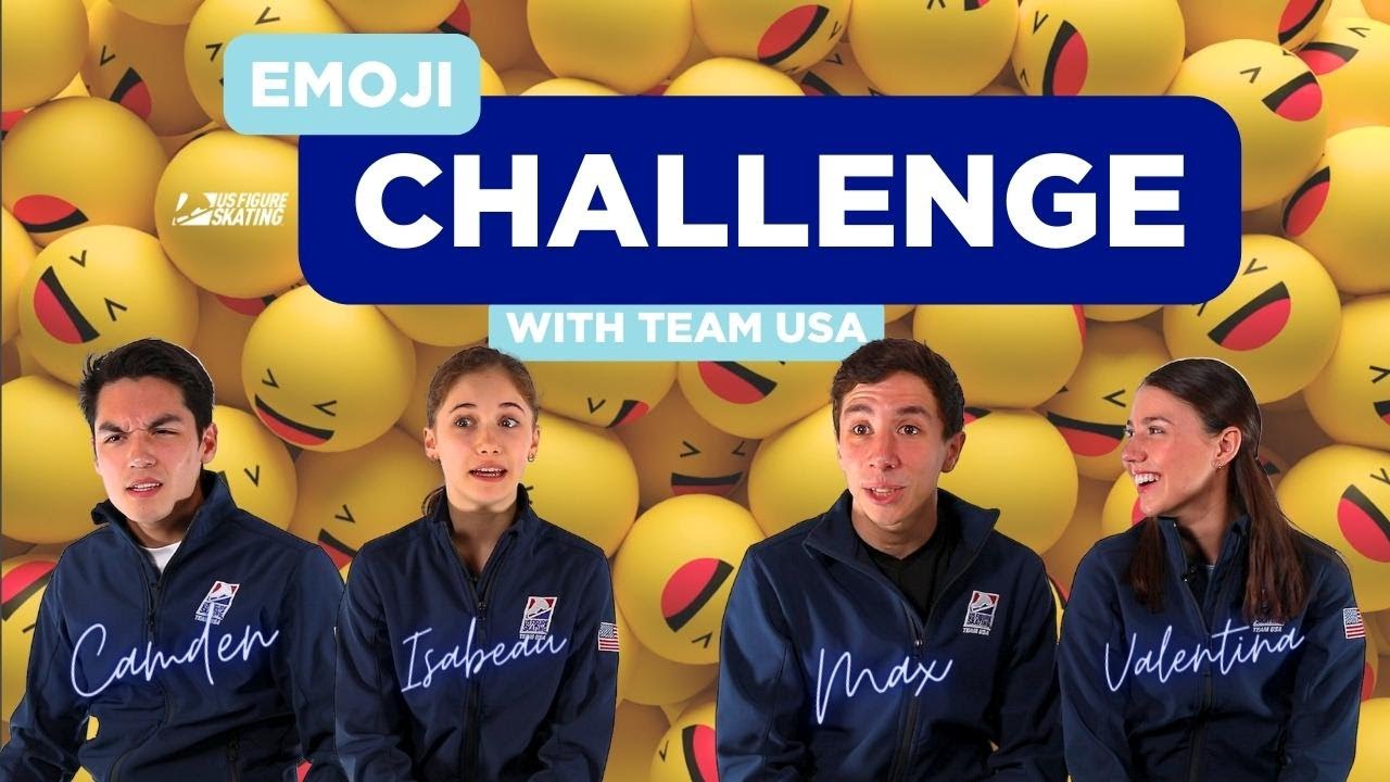 Guess the Word with Figure Skating Pros: Emoji Edition - YouTube