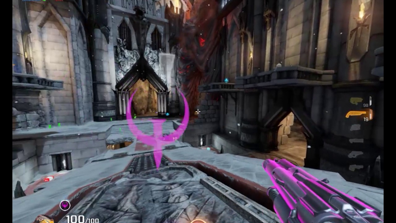 퀘이크 챔피언스 쿼드데미지 킬링스프리 [Quake Champions Quad Damage Killing Spree] - YouTube