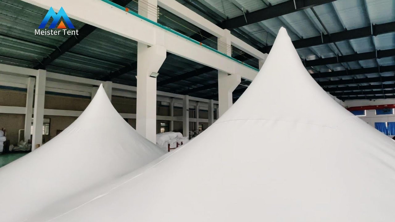 「Meister Tent」Customized 5*10m pagoda tents - YouTube