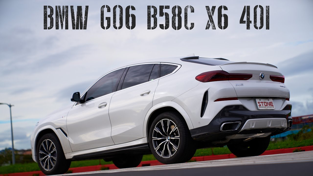 BMW G06 B58C X6 40i GPF / Stone Turbo-back Exhaust Sound - YouTube