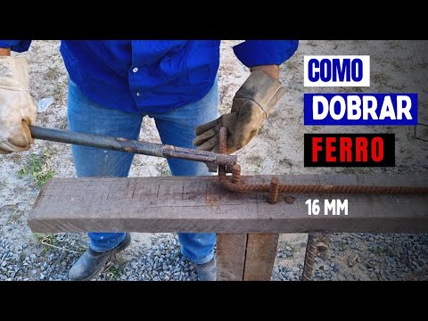 COMO DOBRAR VERGALHÃO MANUALMENTE  DE ATÉ 16 mm .