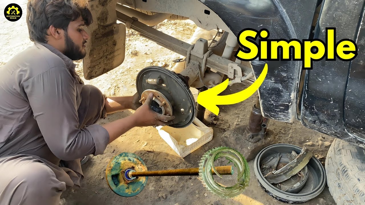 Car Rear Axle Repair + Broken Bearing Replacement - Car Maintenance ...