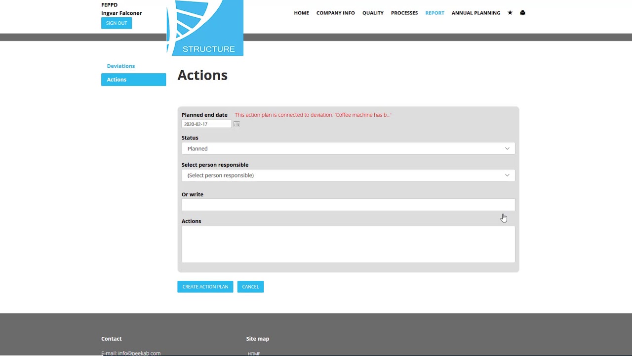 Structure - Deviations and Action Plans - YouTube
