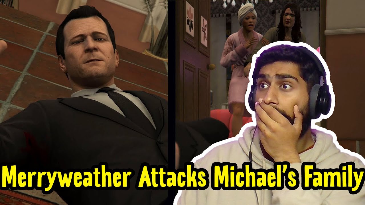 Merryweather Attacks Michael's Family - YouTube