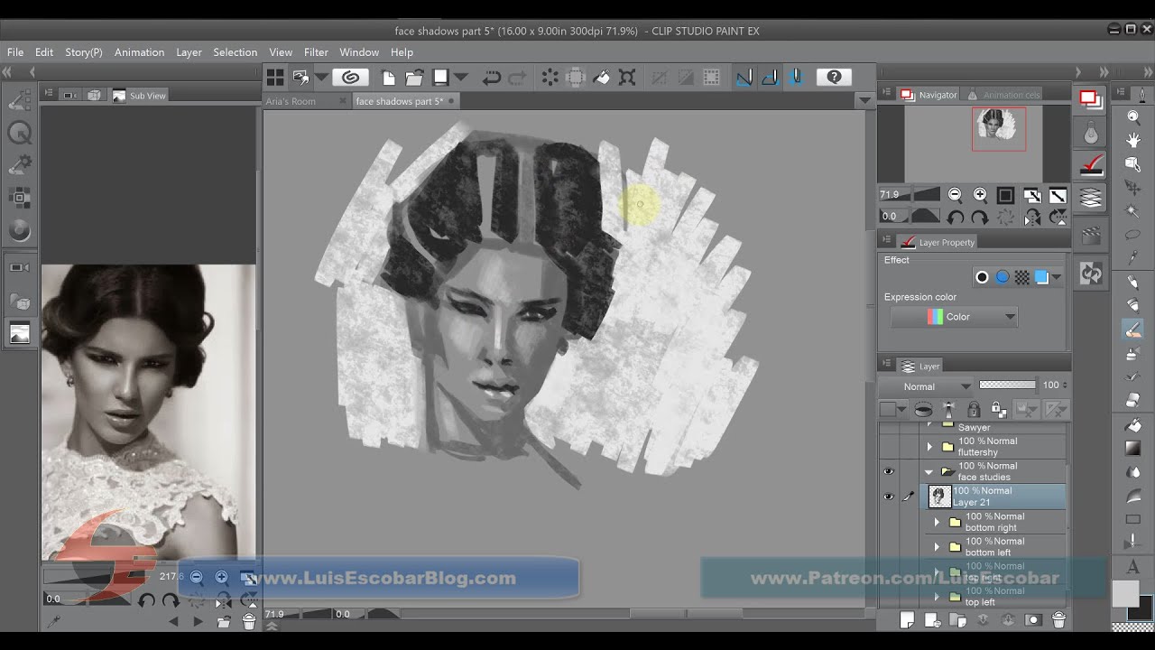 Head study using only Shadow Shapes - YouTube