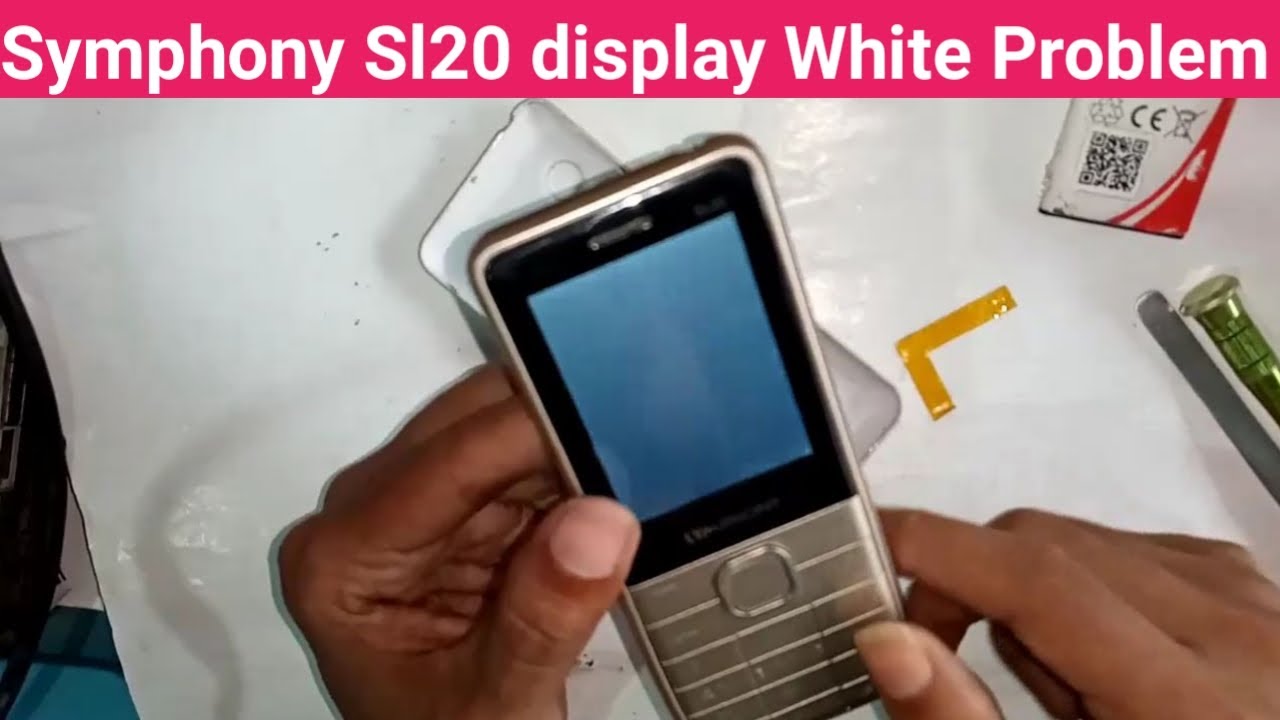 Symphony SL20 Display White problem // No light show display - YouTube