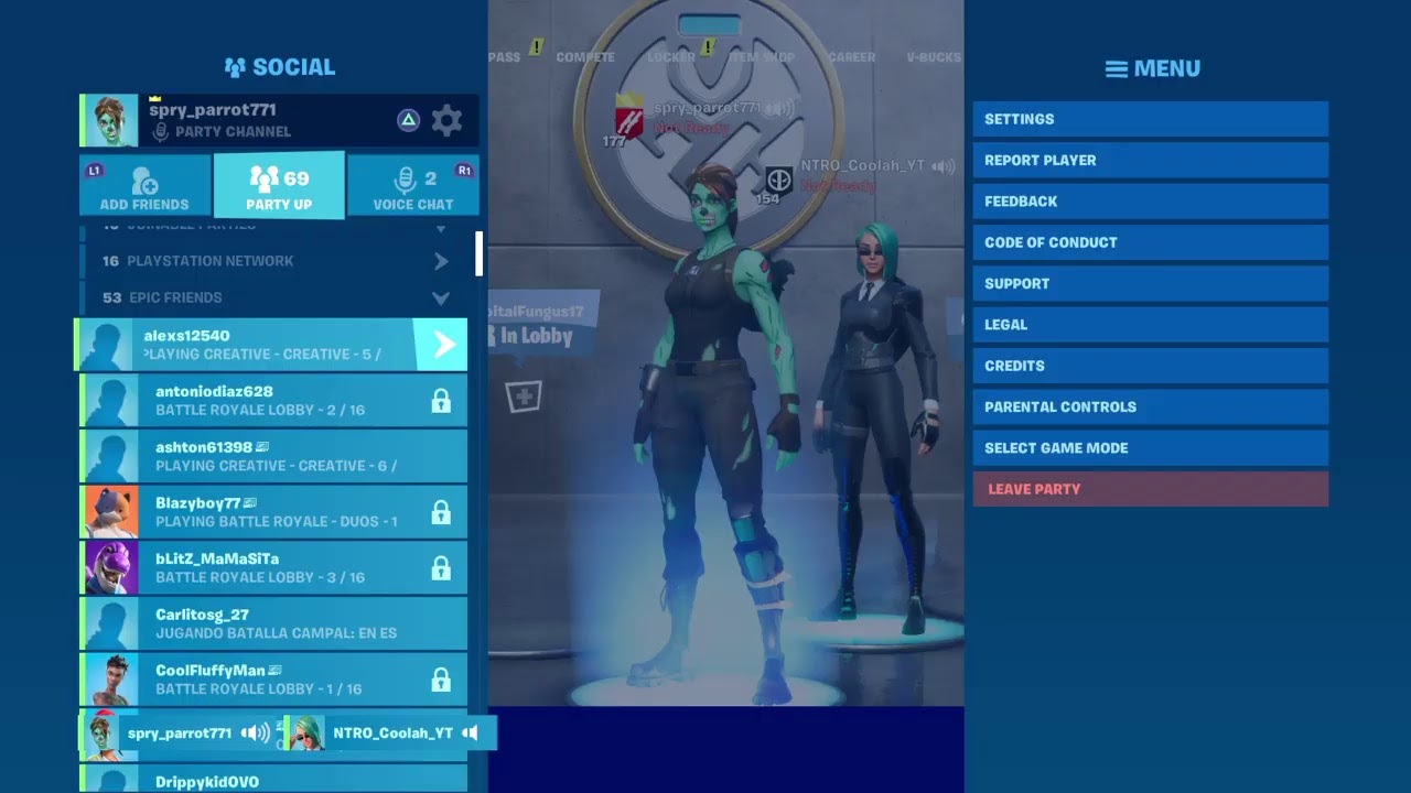 Live fortnight fashion show - YouTube