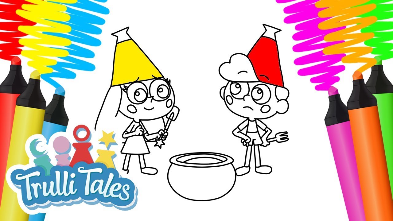 Colorindo Trulli Tales Desenho para Pintar - YouTube