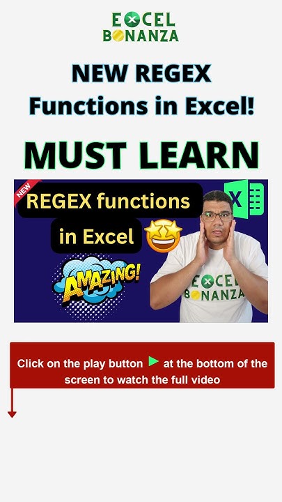 NEW REGEX functions in Excel | Amazing functions for data cleaning! - YouTube