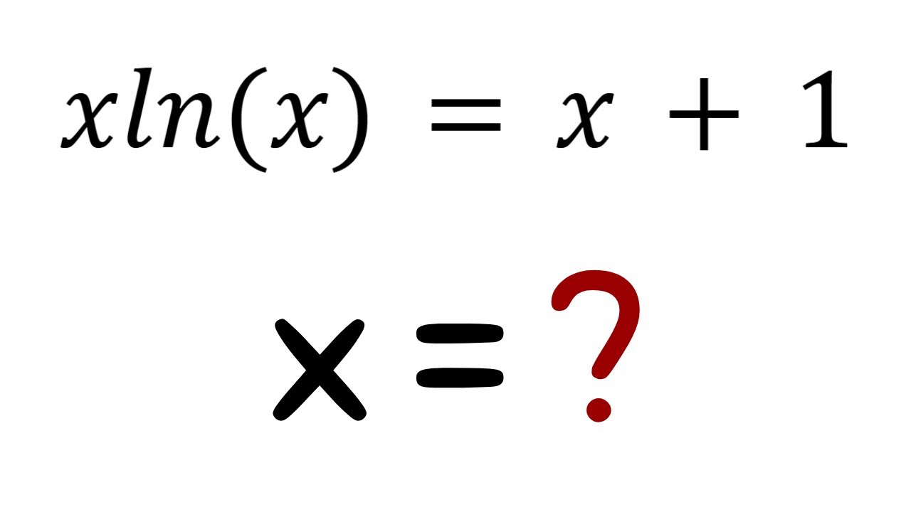 Short & Simple Equation - YouTube