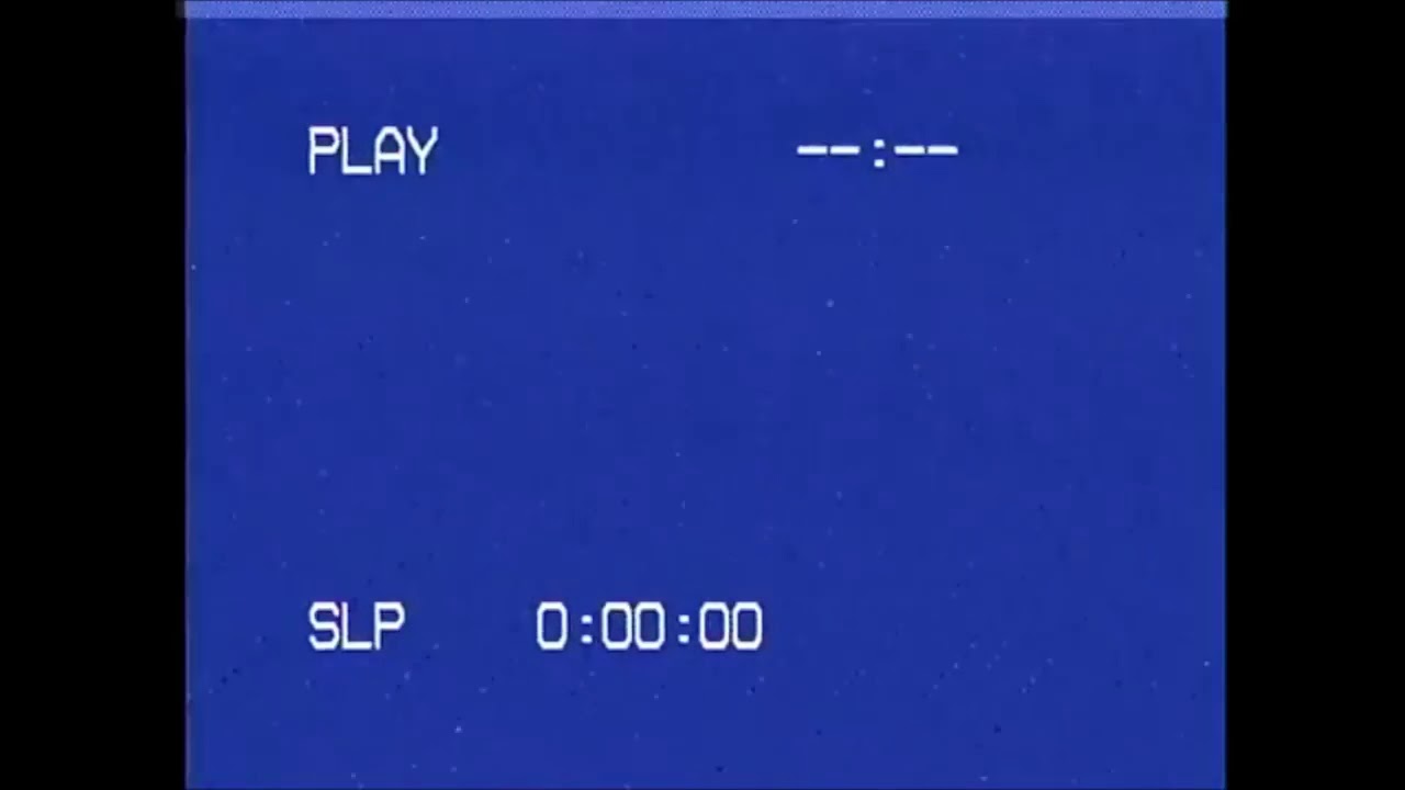 VHS Blue Screen - YouTube