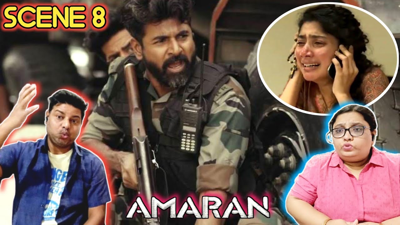 AMARAN Movie Scenes Reaction 8 |Amaran Army Truck Ambush Scene ...