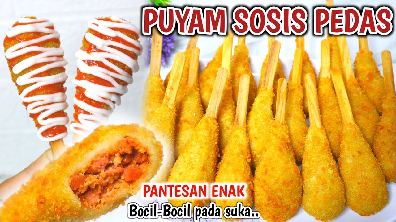 YUUKK BIKIN BOCIL BOLAK-BALIK KEWARUNG!! PUYAM SOSIS PEDAS SUPER ENAK ...
