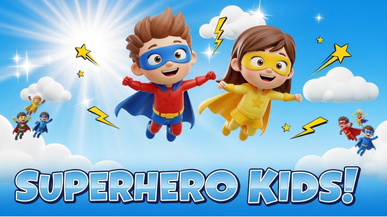Superhero Kids Song | Brave & Strong Kids Superhero Cartoon | Toy Land ...
