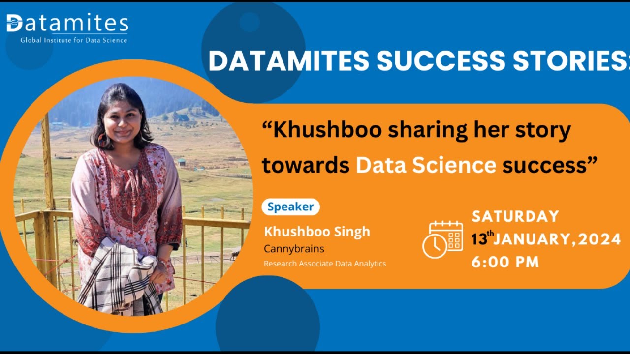Khushboo sharing her story towards Data Science Success - YouTube