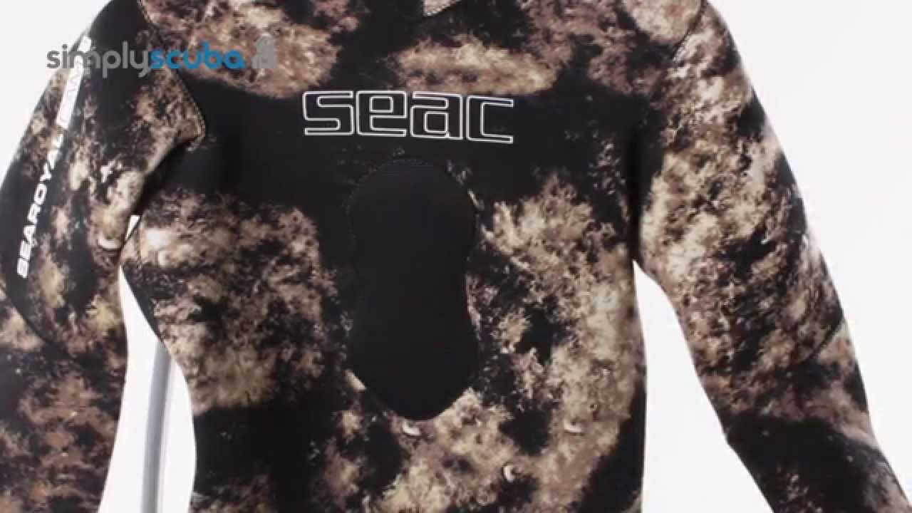 SEAC SUB Sea Royal Camo Wetsuit - www.simplyscuba.com - YouTube