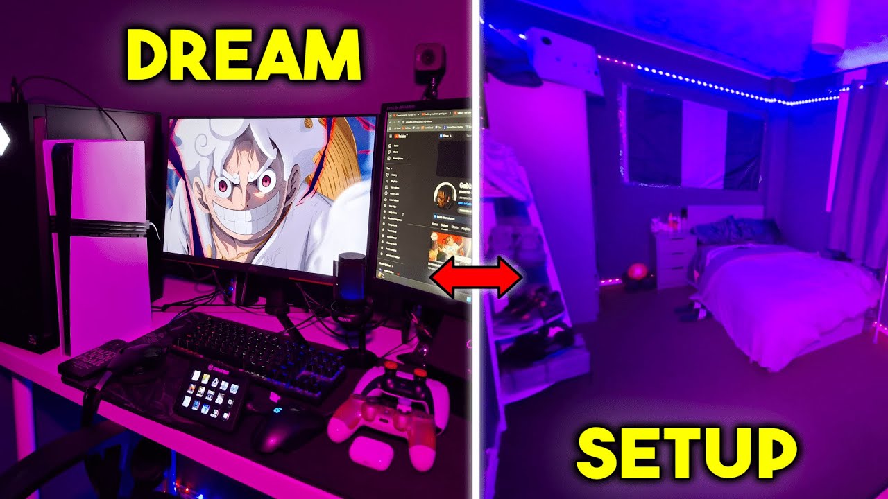 I Built My Dream Streaming Setup/ Room - YouTube